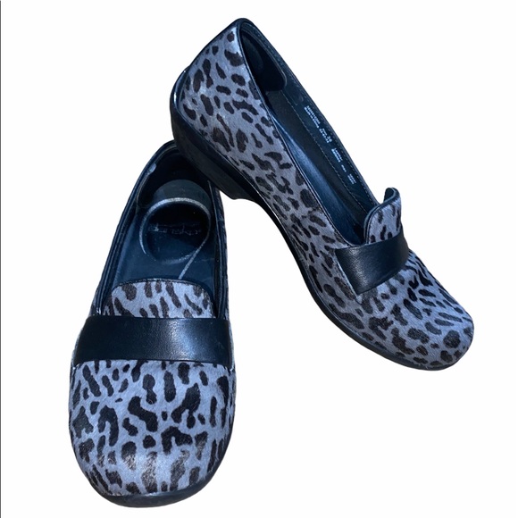 Dansko | Shoes | Dansko Oksana Animal Print Calf Hair Loafers Sz 6 ...